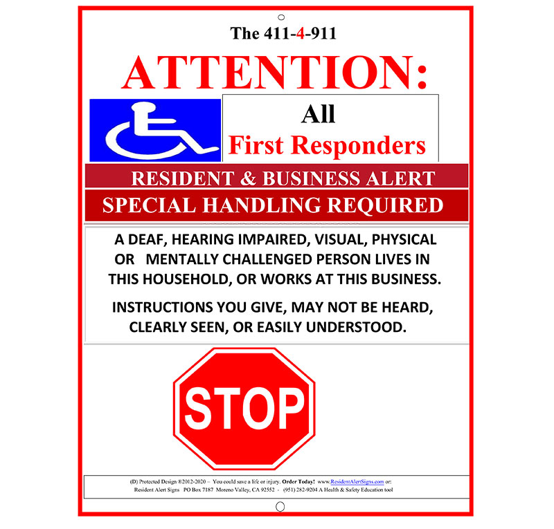 Resident Alert Signs: The 411 for 911 - Abilities Expo